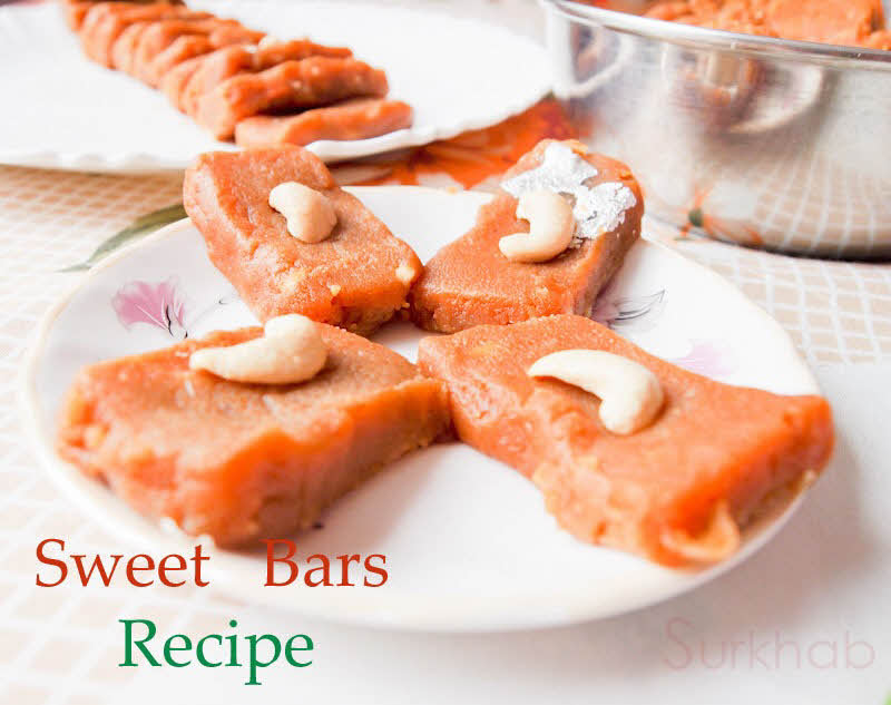 Bengal Gram Sweet Bars Recipe