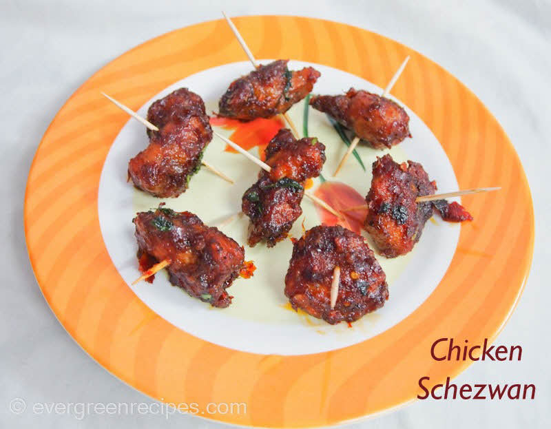Chicken Schezwan Recipe | Homemade Schezwan Chicken