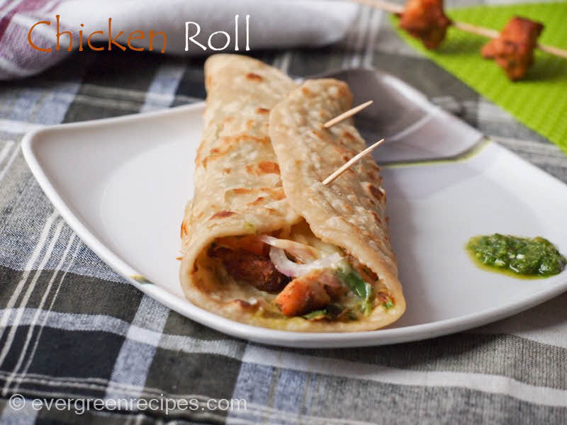 Chicken Roll Recipe | Grilled Chicken Roll