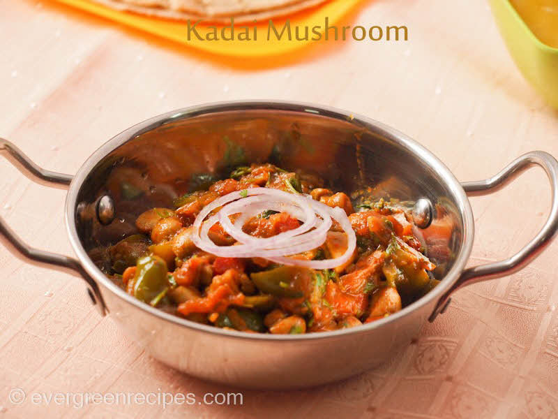 Kadai Mushroom Recipe | Mushroom Sabzi